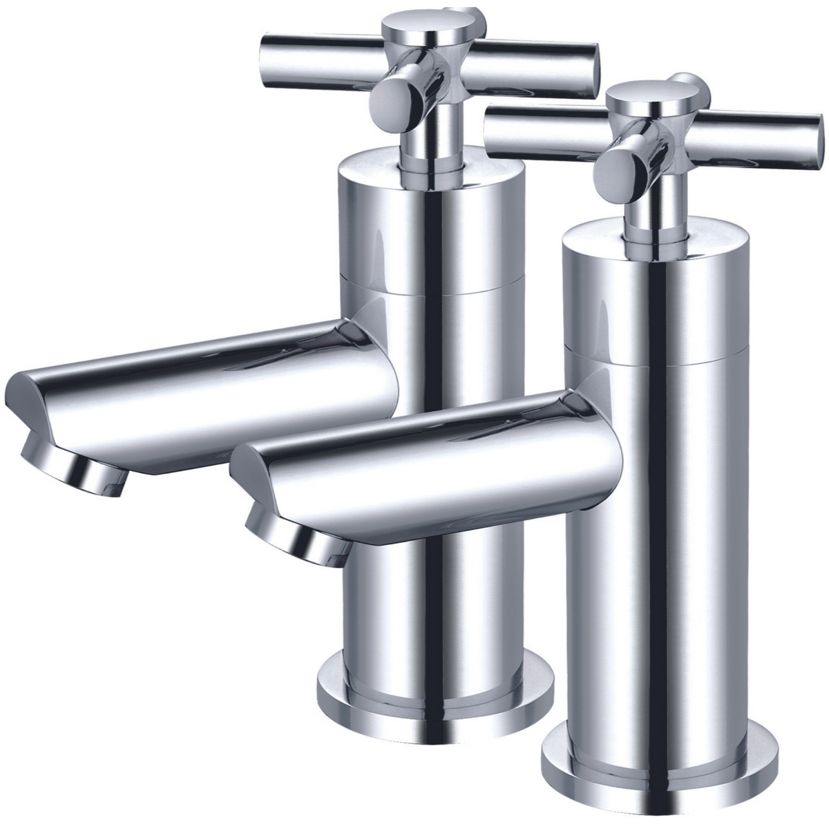 Ellsi Oban Basin Pillar Taps Chrome – bathmegastore.com