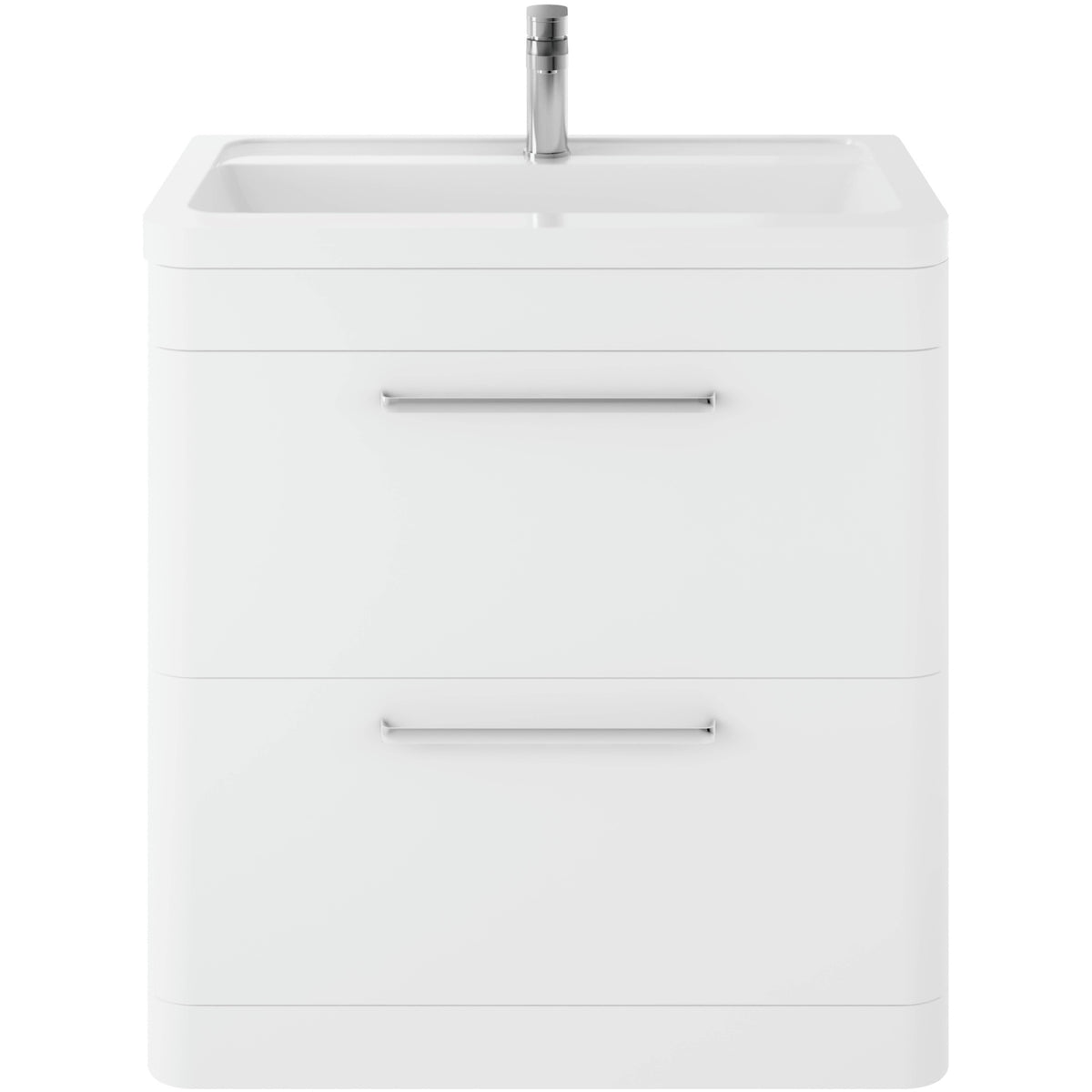 Hudson Reed Solar 800mm Floorstanding Vanity Unit & Basin, 2 Drawers ...